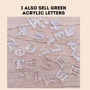 Jumbo 6" Greek Letter or Alphabet Silicone Molds for Decor / Book Ends ...