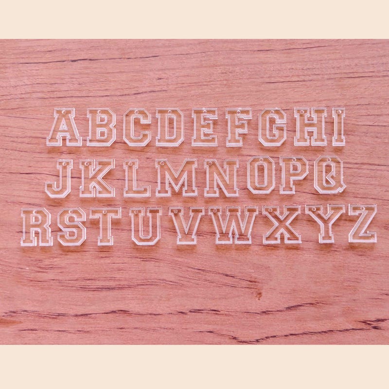 Acrylic 3mm Letter - Etsy