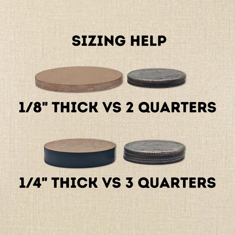 Custom Round Acrylic Blanks, Clear, White, Black Bulk Circle Cast Laser ...