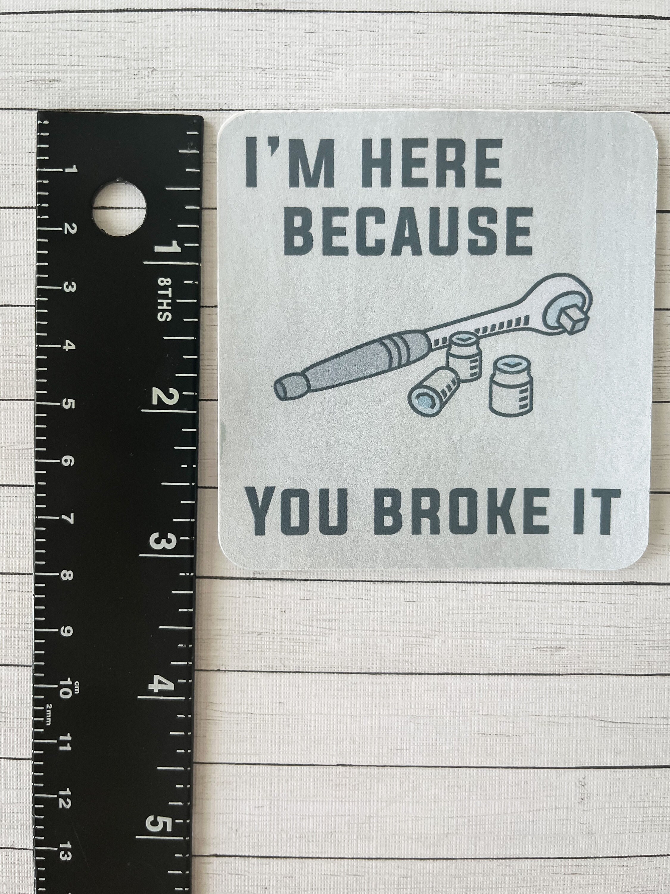 Mechanic's Joke Waterproof Sticker - Etsy