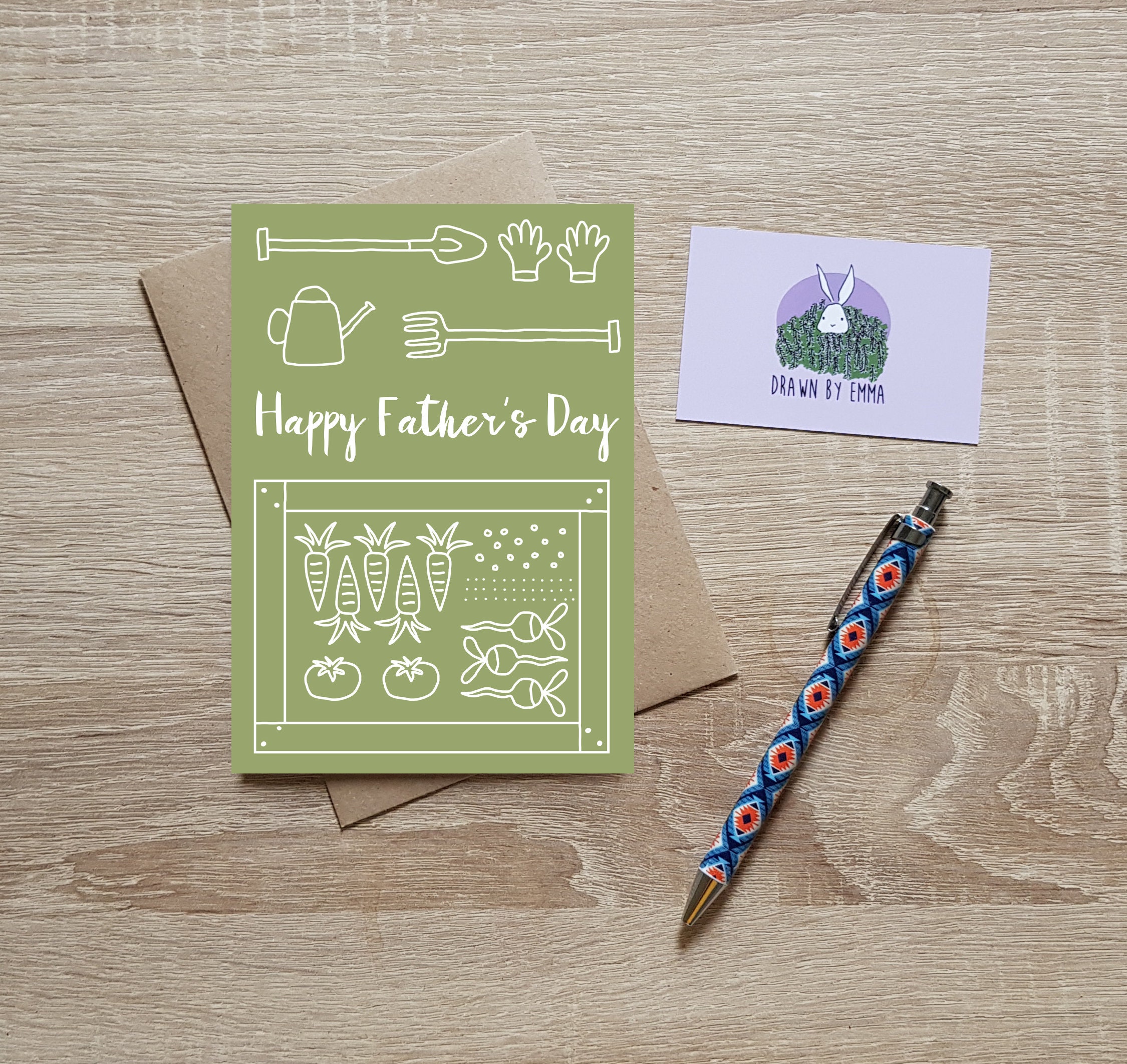 Happy Fathers Day Gardening Fathers Day Card Etsy