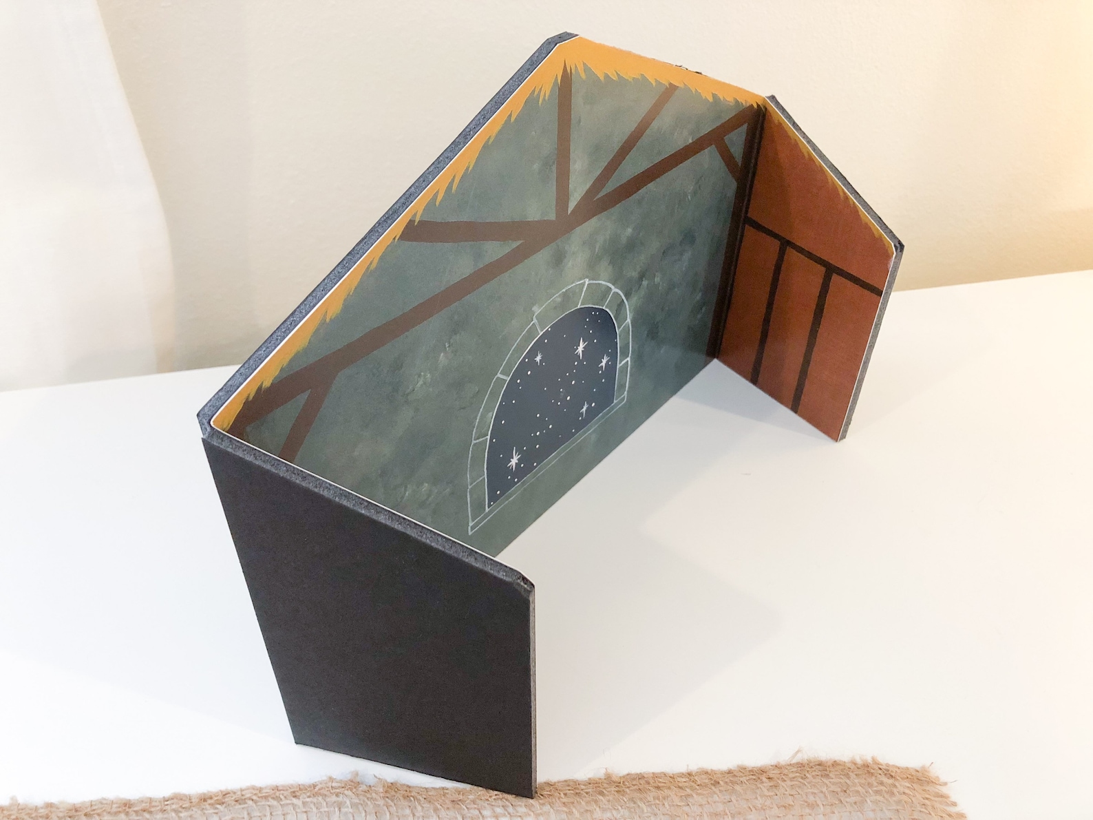 Nativity Stable Backdrop for Peg Doll Nativity Sets Manger | Etsy