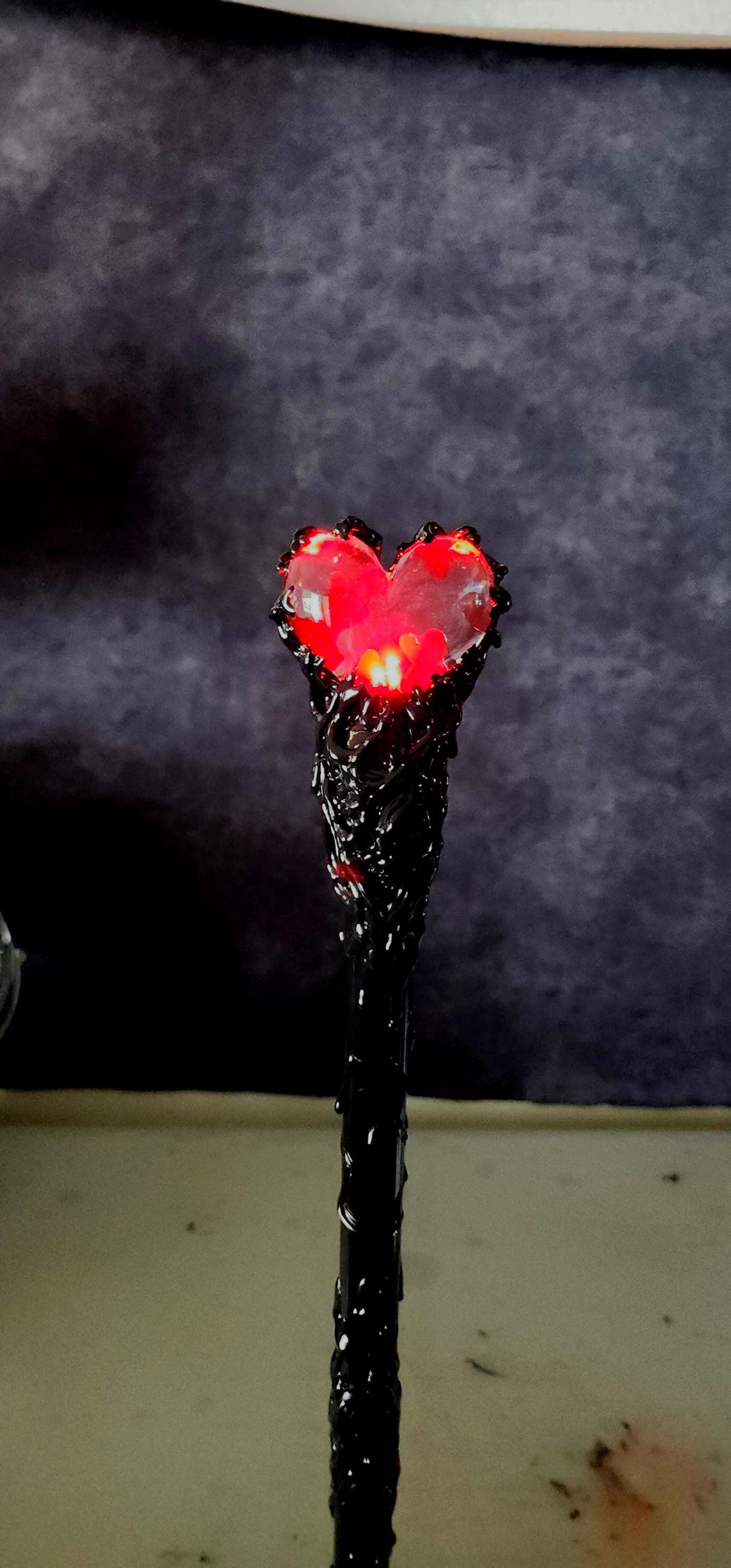 Queen Heart Scepter – Handcrafted LED Fantasy Costume Prop - Etsy