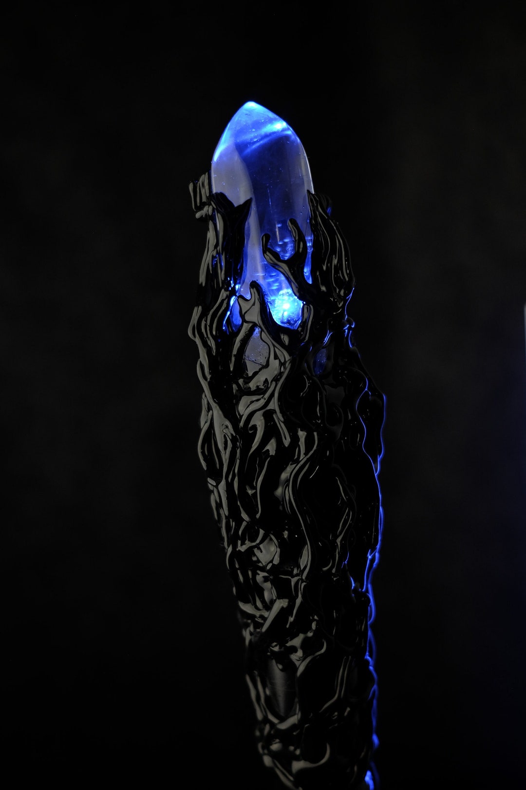 Blue Flame Wizard Staff - Etsy