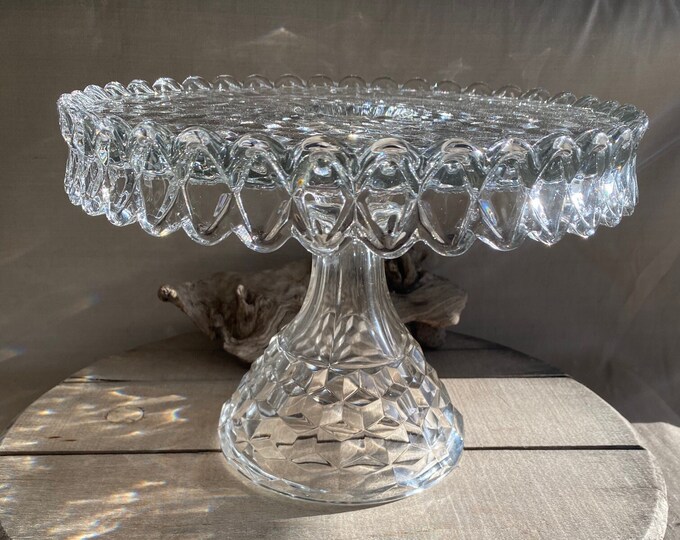 Fostoria American classic Cake Stand - Etsy