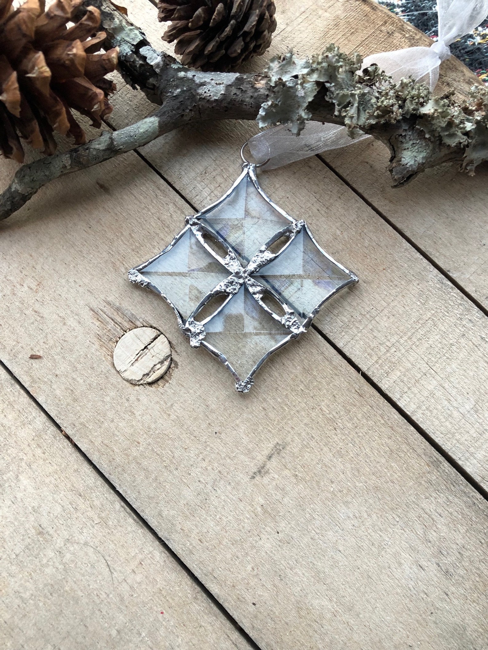 Beveled Snowflake | Etsy