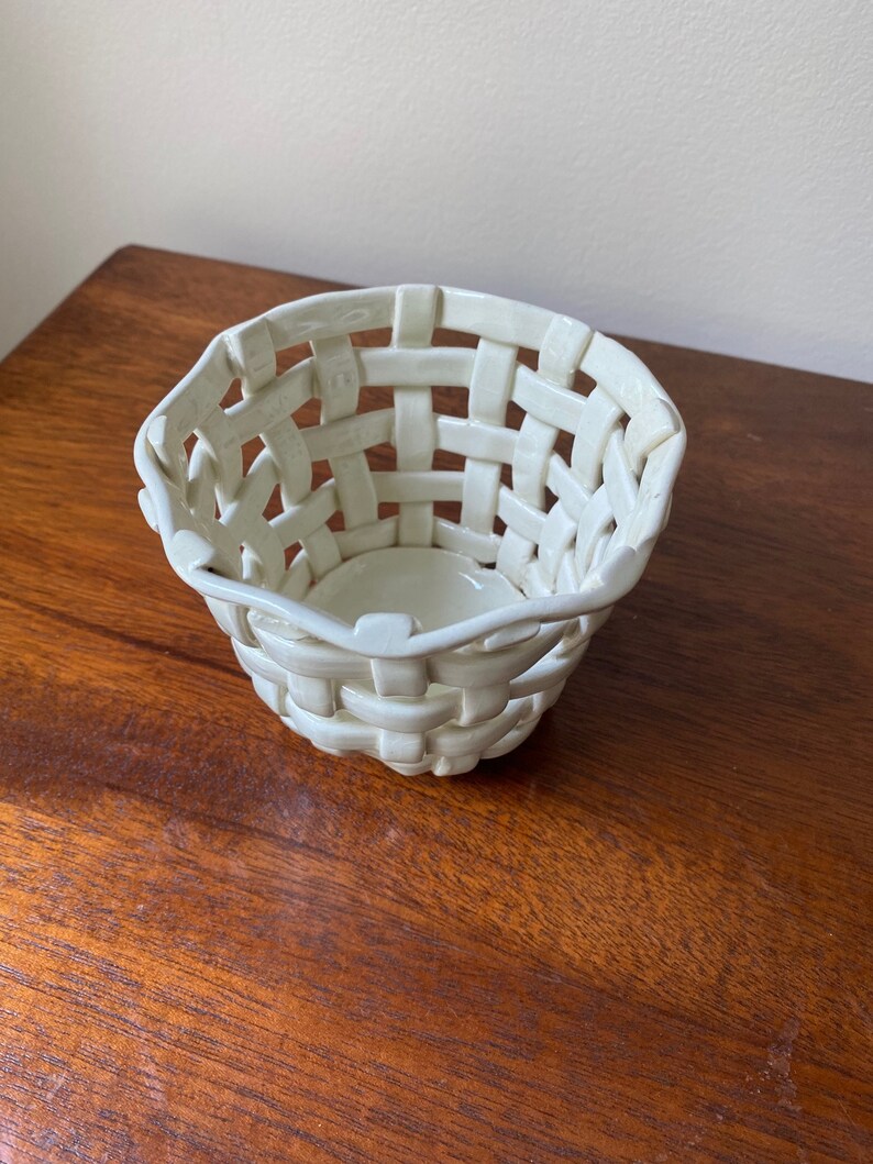 Spanish Ceramic Woven Basket - Etsy