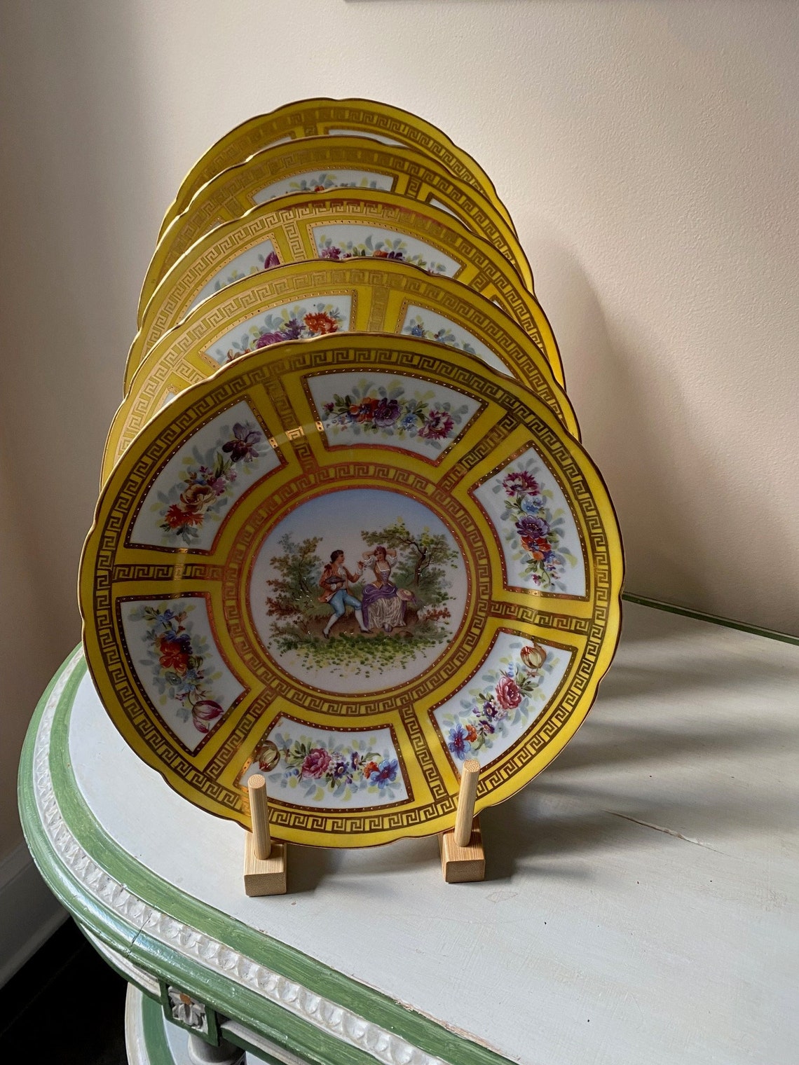 Antique SAXE Germany Collectible Plate - Etsy