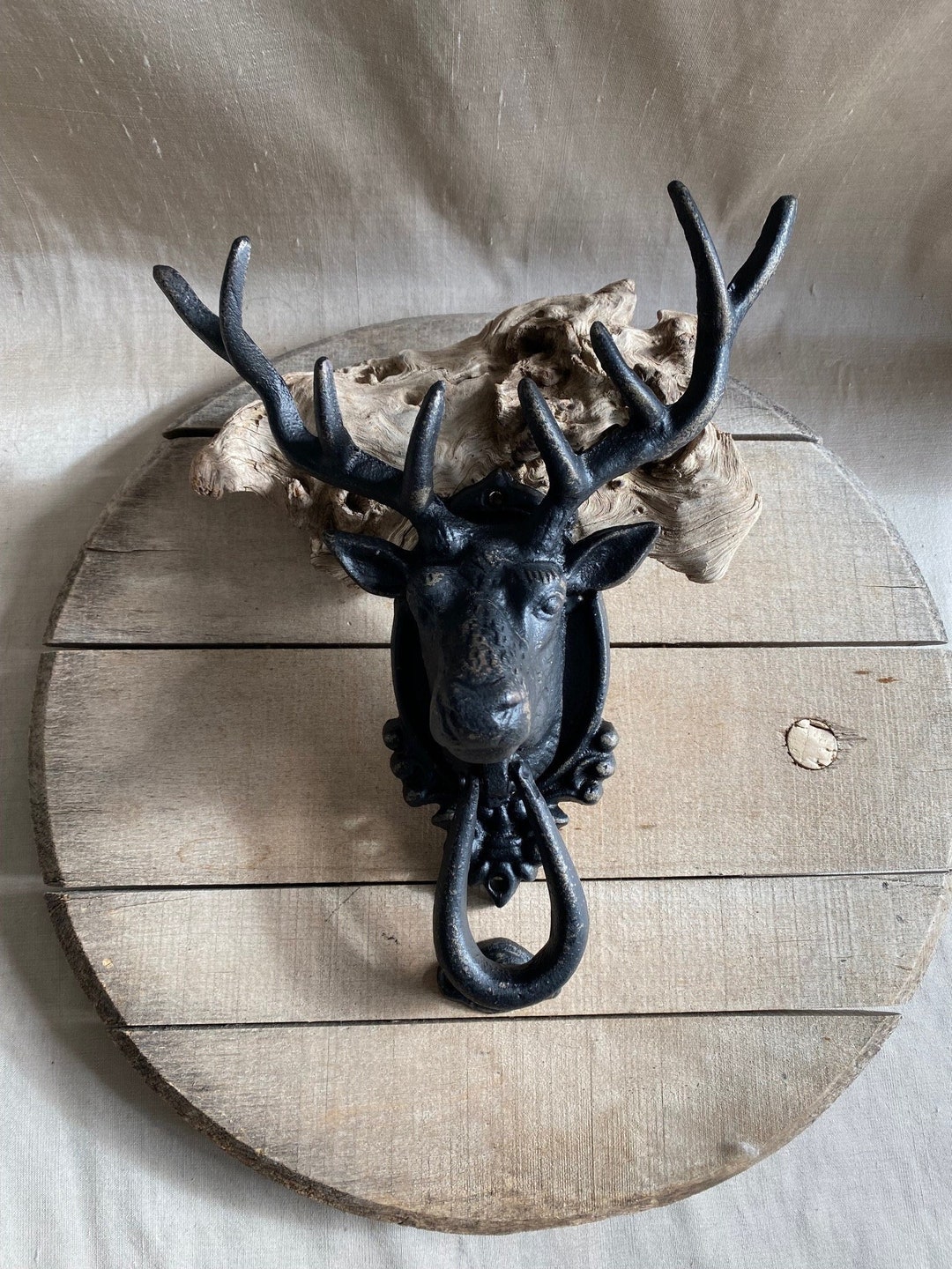 Cast Iron Buck Deer Head Door Knocker - Etsy New Zealand