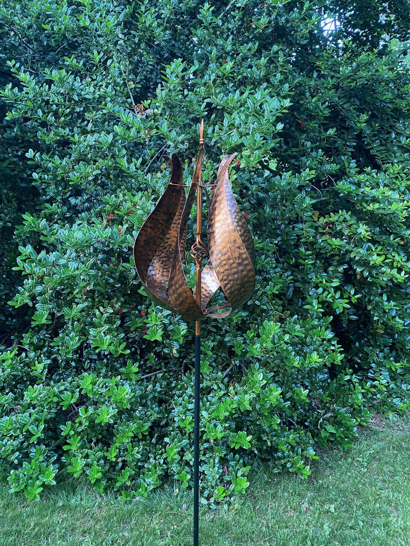 Copper Spiral Wind Spinner - Etsy