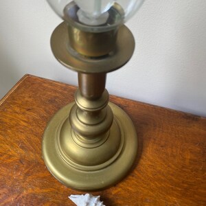 Vintage Heavy Casted Brass Table Sconce - Etsy