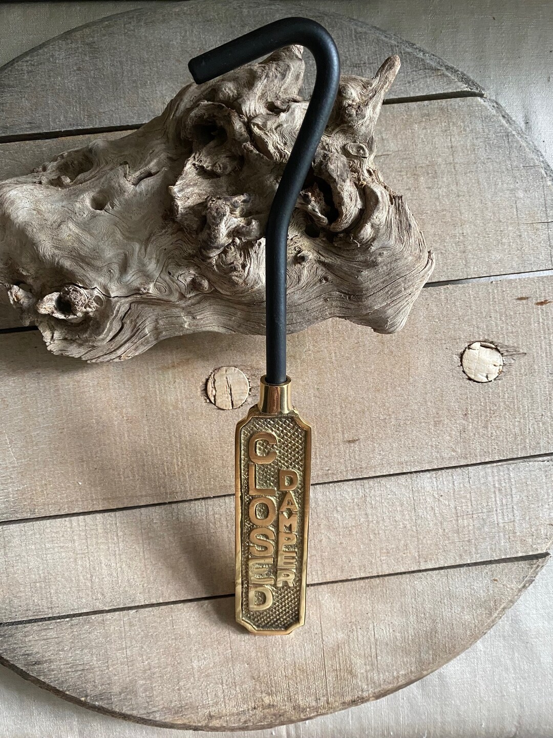 Brass & Iron Damper Pull - Etsy