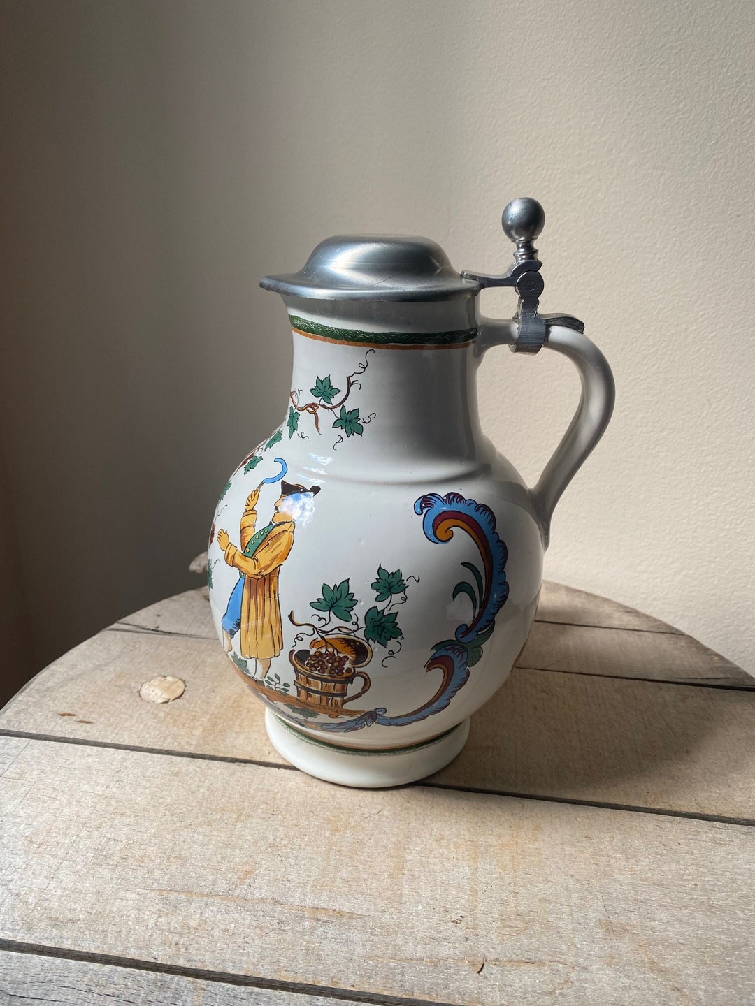 Vintage West German Beer Stein/ Pitcher - Etsy