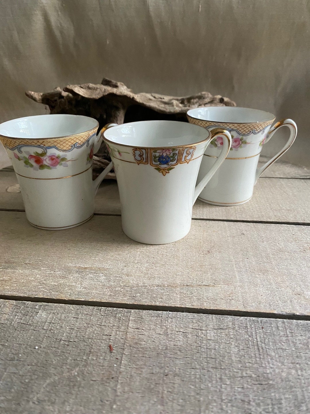Vintage Nippon Tea Cups ( Set of 3 ) - Etsy