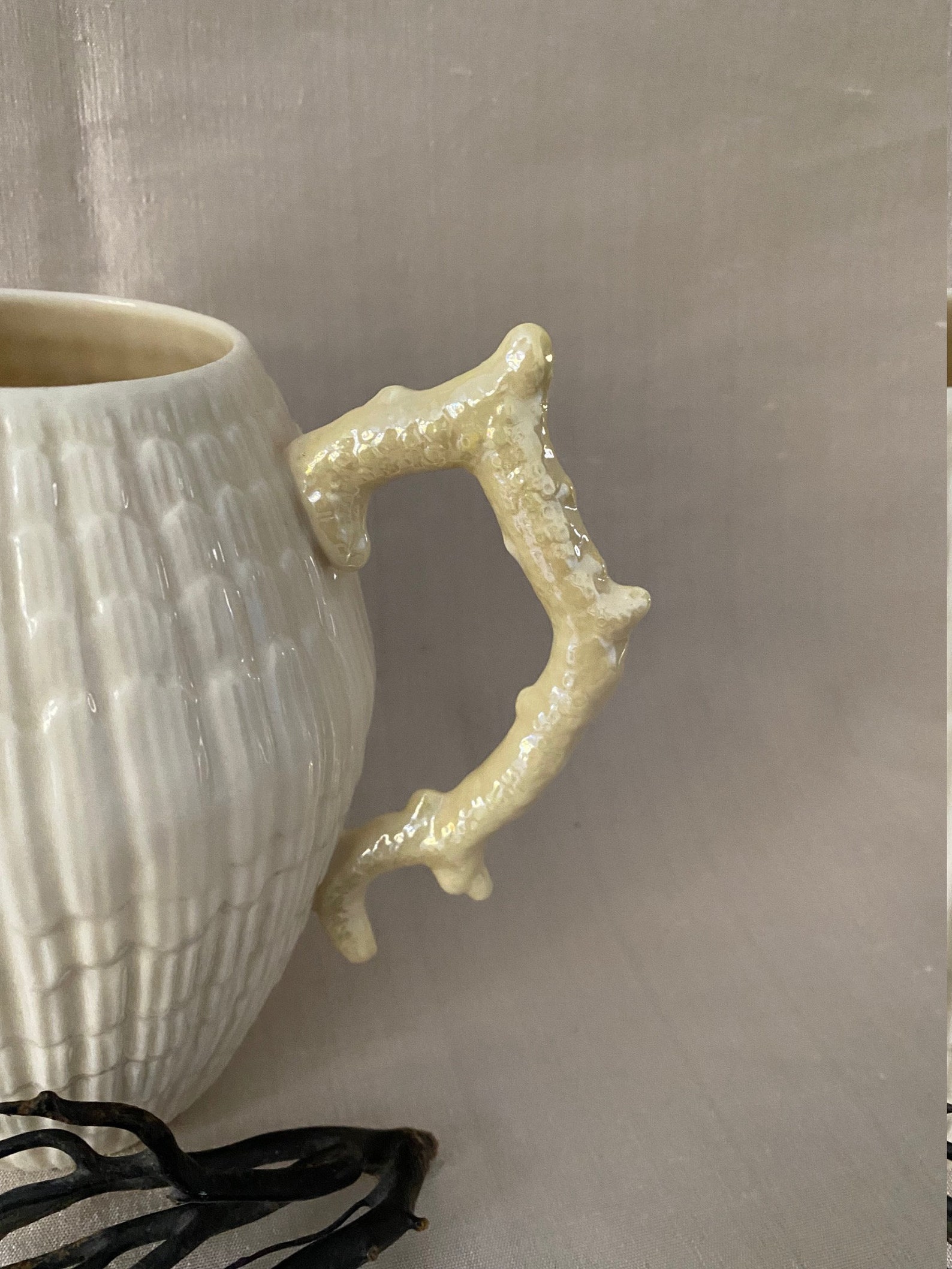 Belleek "coral" Themed Pitcher - Etsy