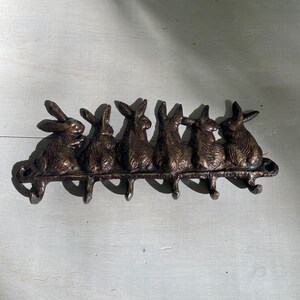 Bronze Bunny Key Rack - Etsy