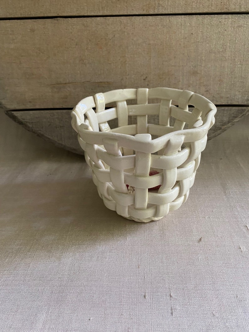 Spanish Ceramic Woven Basket - Etsy