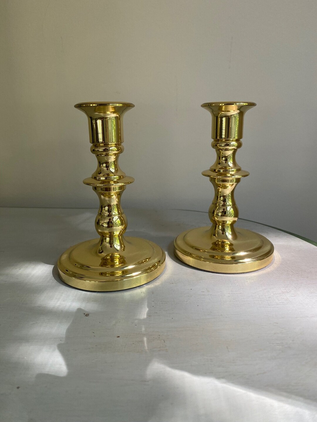 5 Baldwin Brass Candlesticks Pair - Etsy