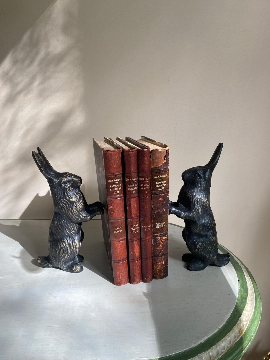 Whimsical Iron Bunny Bookends ( Pair) - Etsy