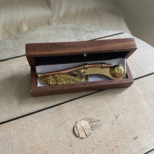 Bosun Call Whistle W/ Wooden Box - Etsy