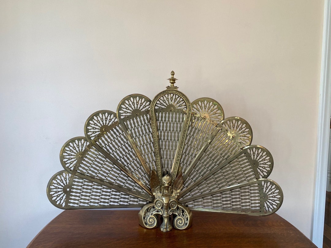 Vintage Fan Fireplace Screen - Etsy
