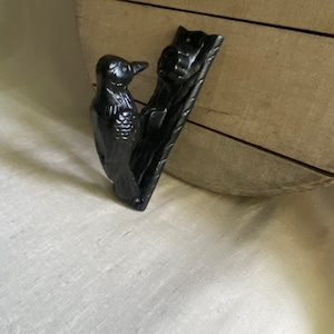 Craftsman Raven Door Knocker Black Iron - Etsy