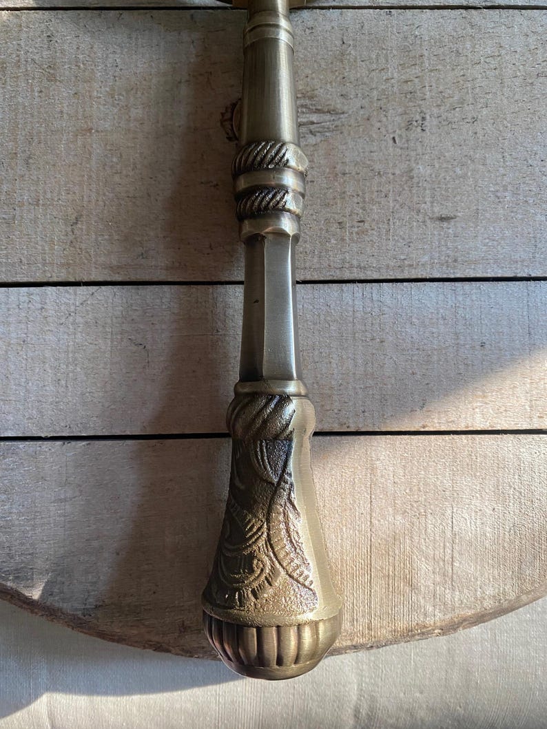 12" Vintage Casted Antiqued Brass Magnifying Glass - Etsy