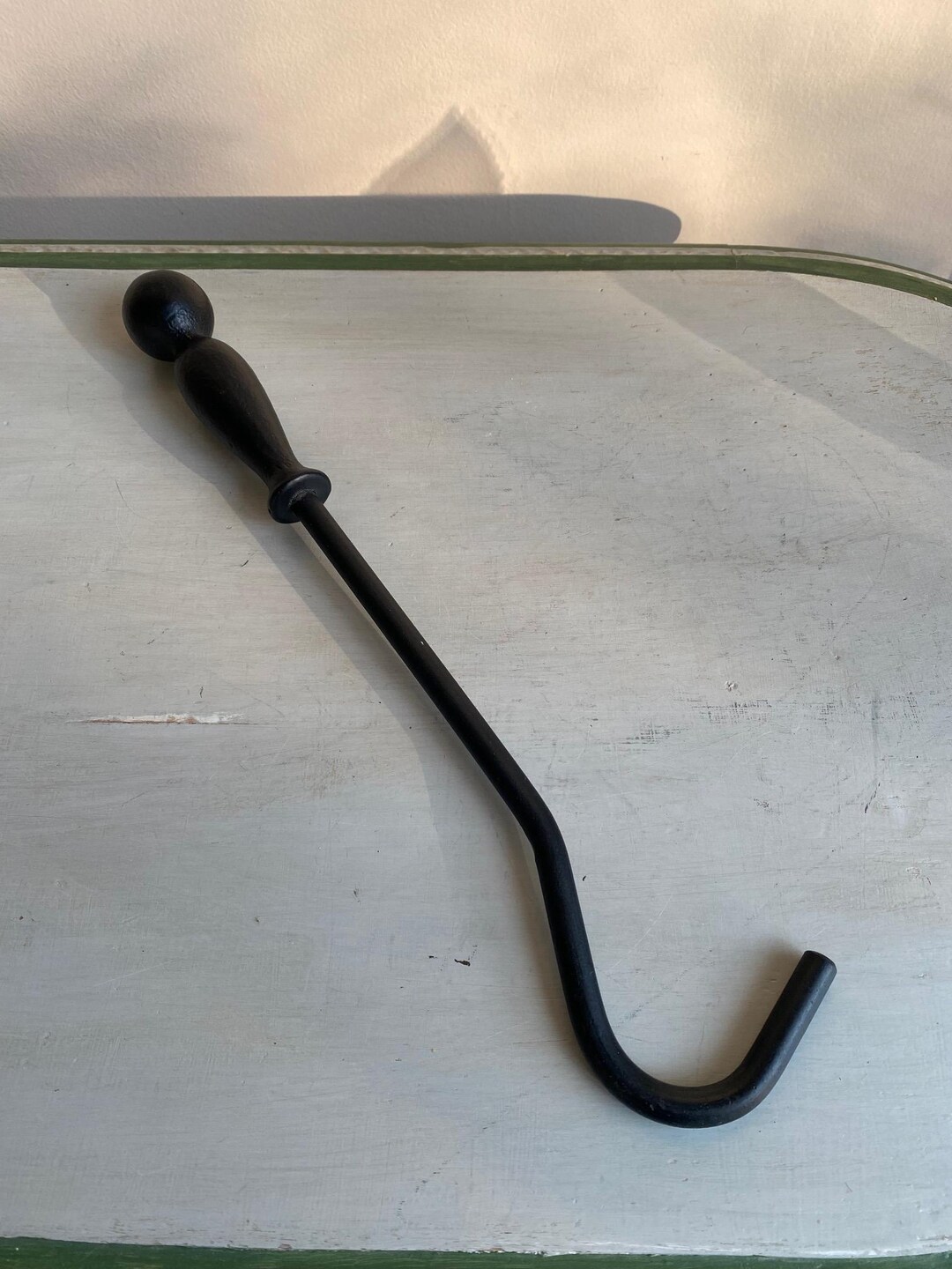14" Vintage Wrought Iron Damper Pull - Etsy