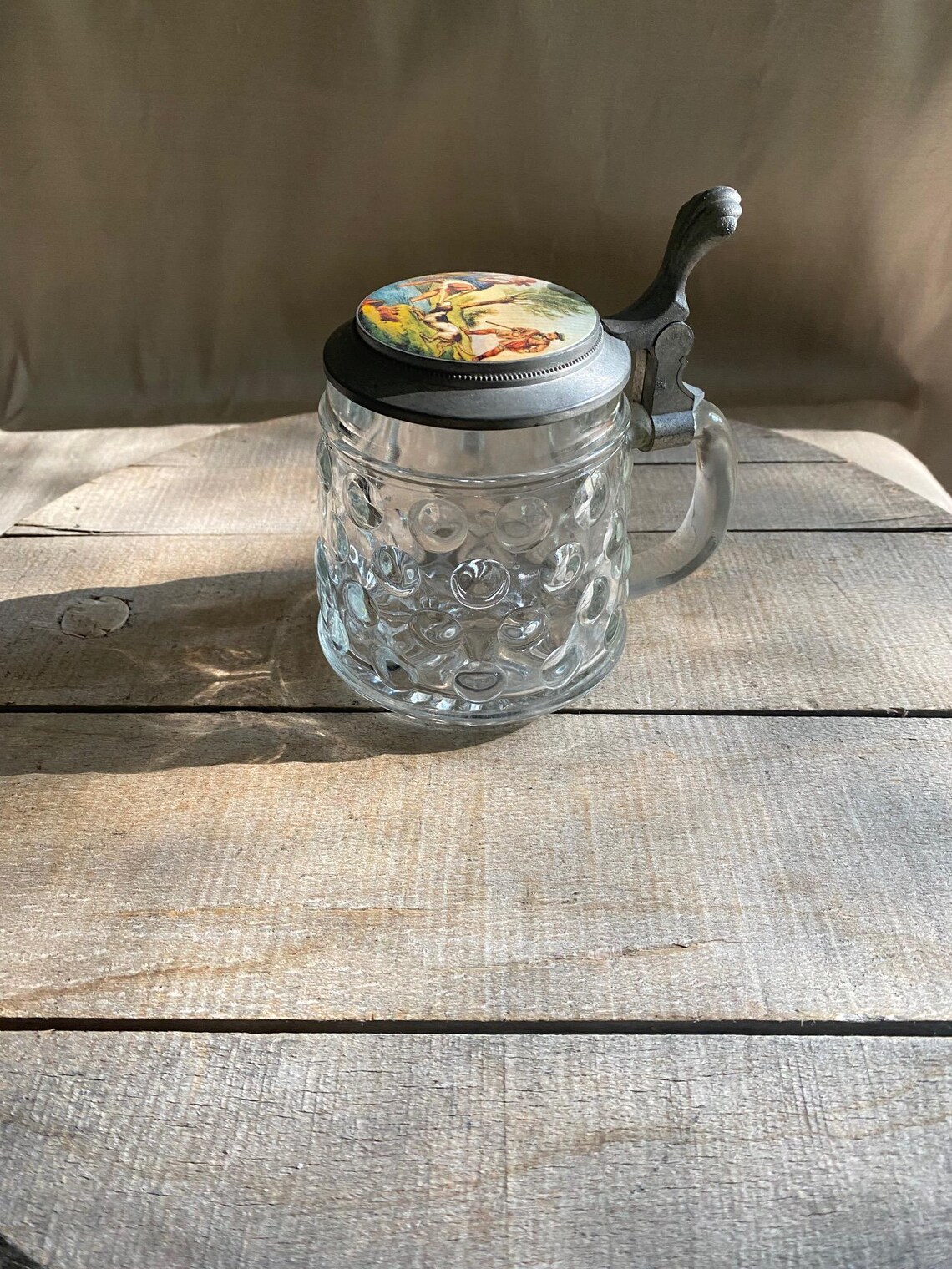 Vintage German Bubble Glass Stein - Etsy