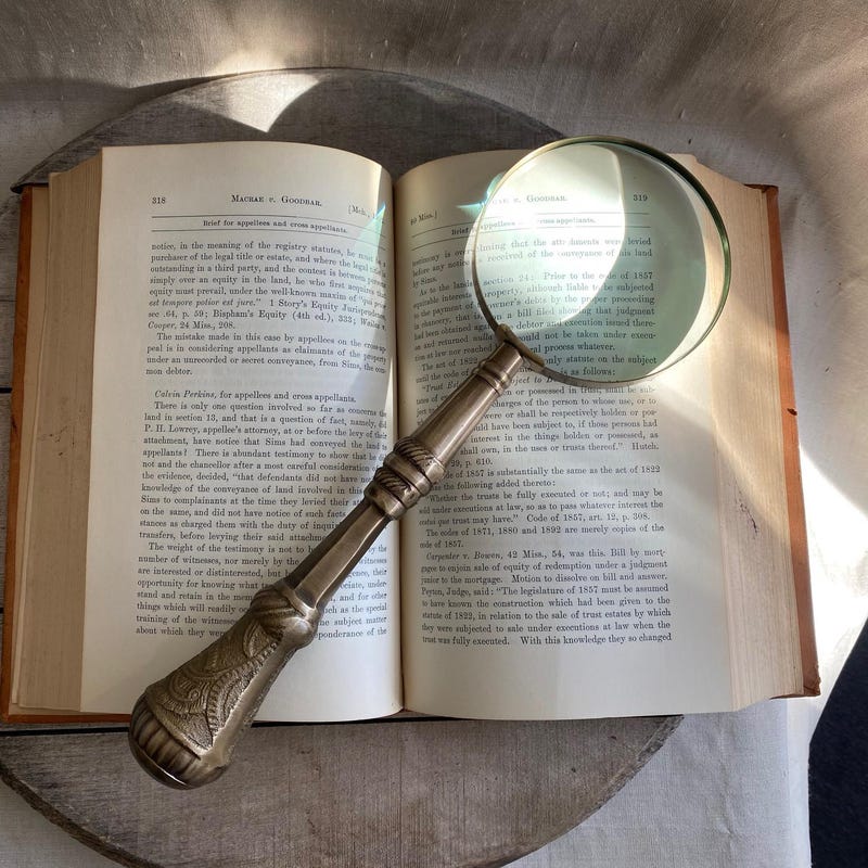 Antique Magnifying Glass - Etsy