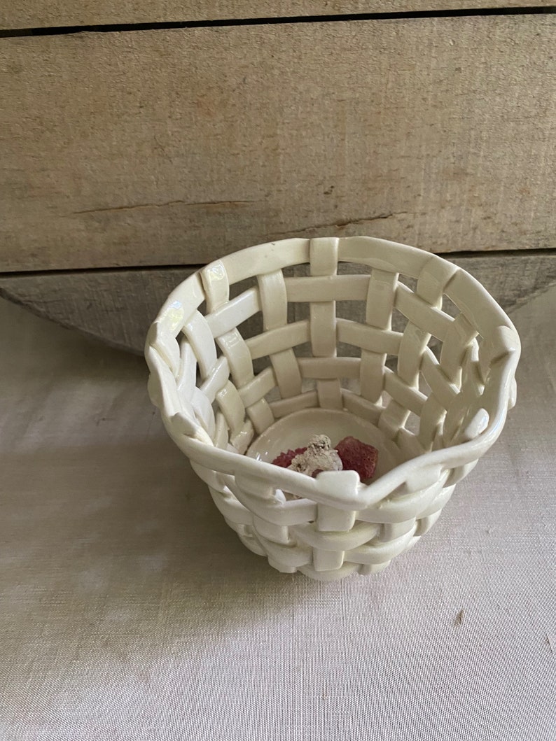 Spanish Ceramic Woven Basket - Etsy
