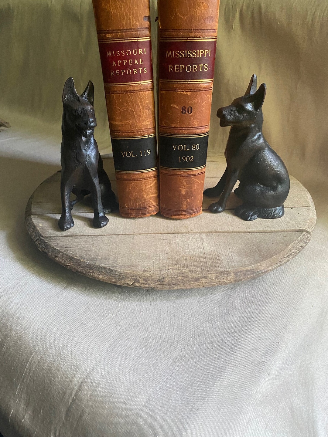 Vintage Casted German Shepherd Bookends ( Pair ) - Etsy