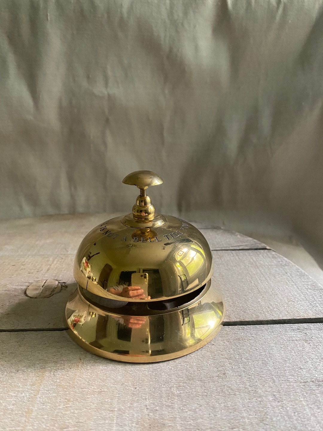 Brass Front Desk Bell - Etsy