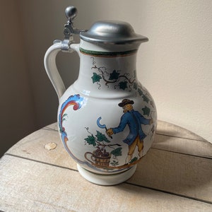 Vintage West German Beer Stein/ Pitcher - Etsy