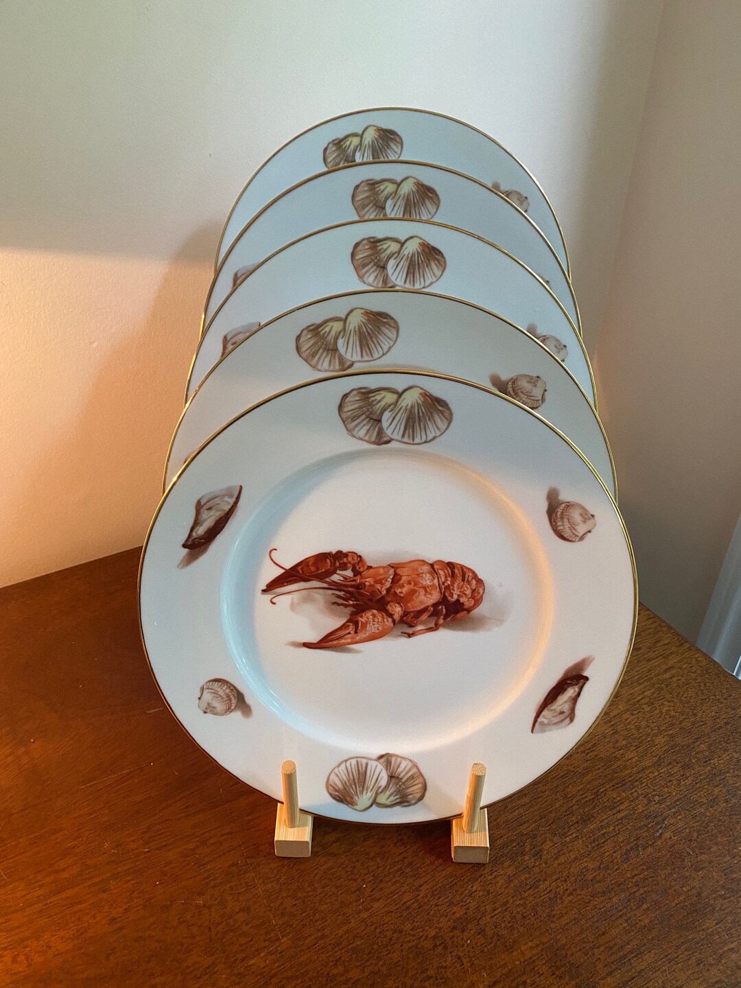 Set of 4 Bavarian Old Nantucket Dinner Plates - Etsy