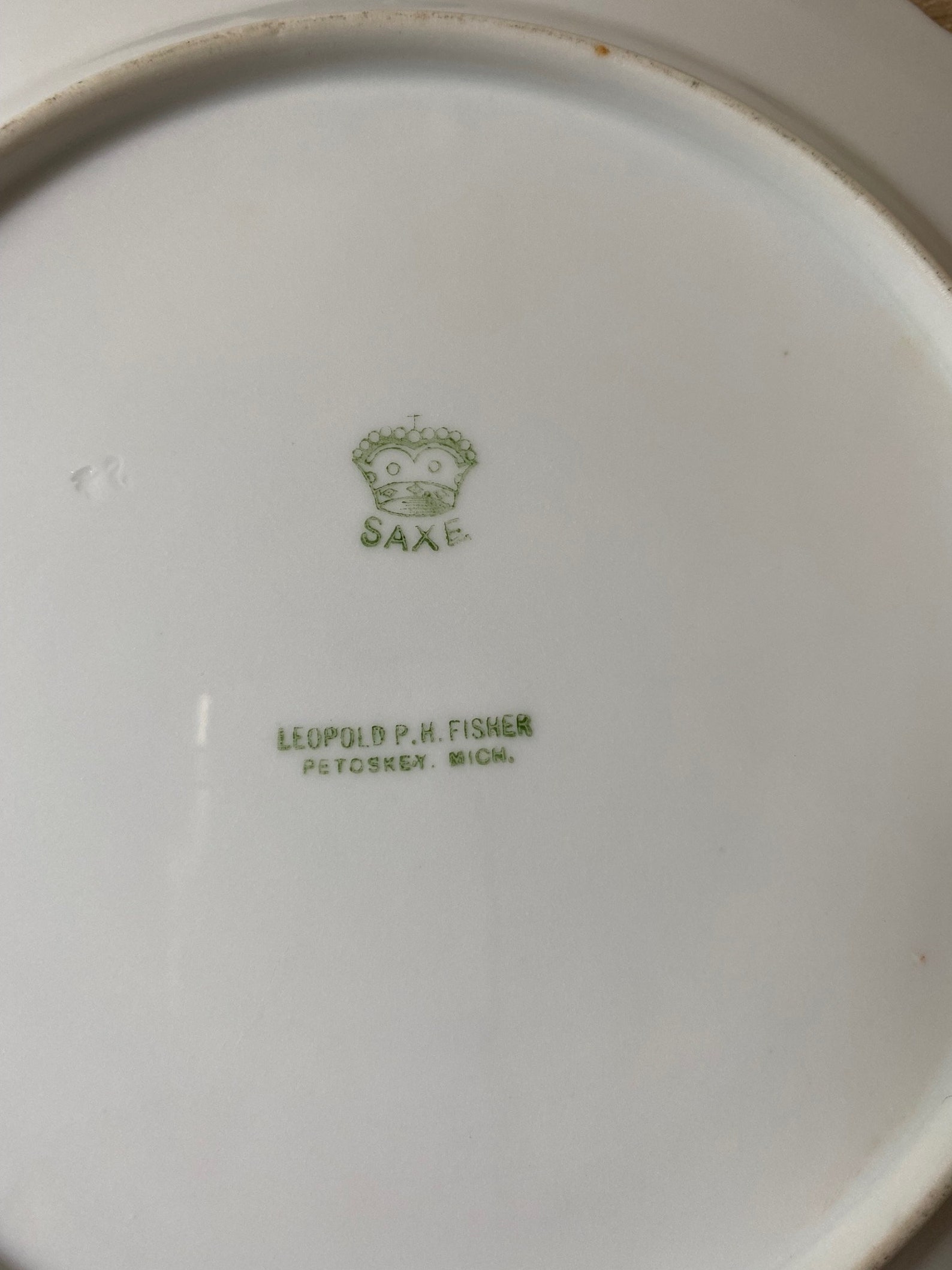 Antique SAXE Germany Collectible Plate - Etsy