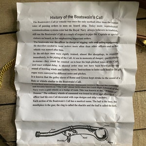 Bosun Call Whistle W/ Wooden Box - Etsy