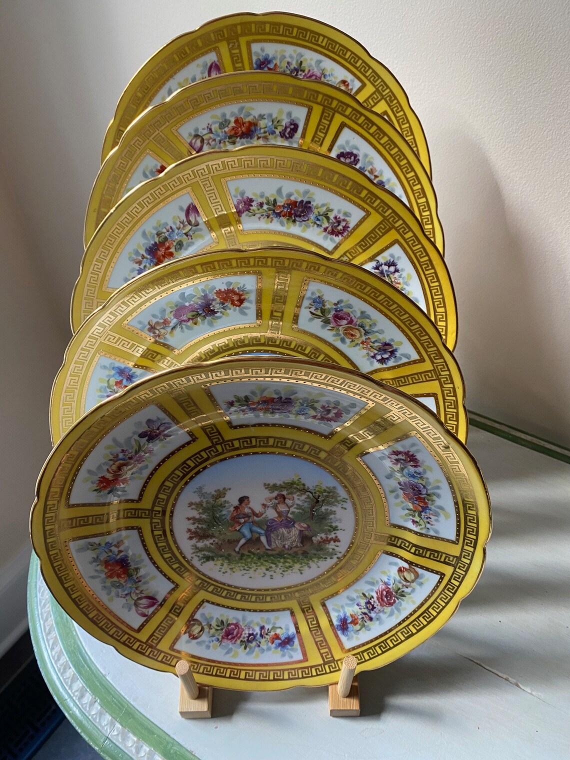 Antique SAXE Germany Collectible Plate - Etsy