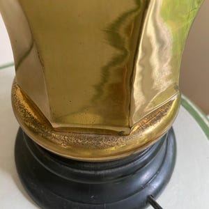 Vintage Brass Octagon Table Lamp ( Base Only) - Etsy