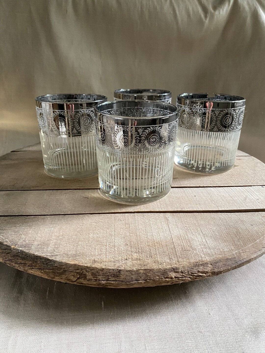 Vintage Bar Glassware Set of 4 - Etsy