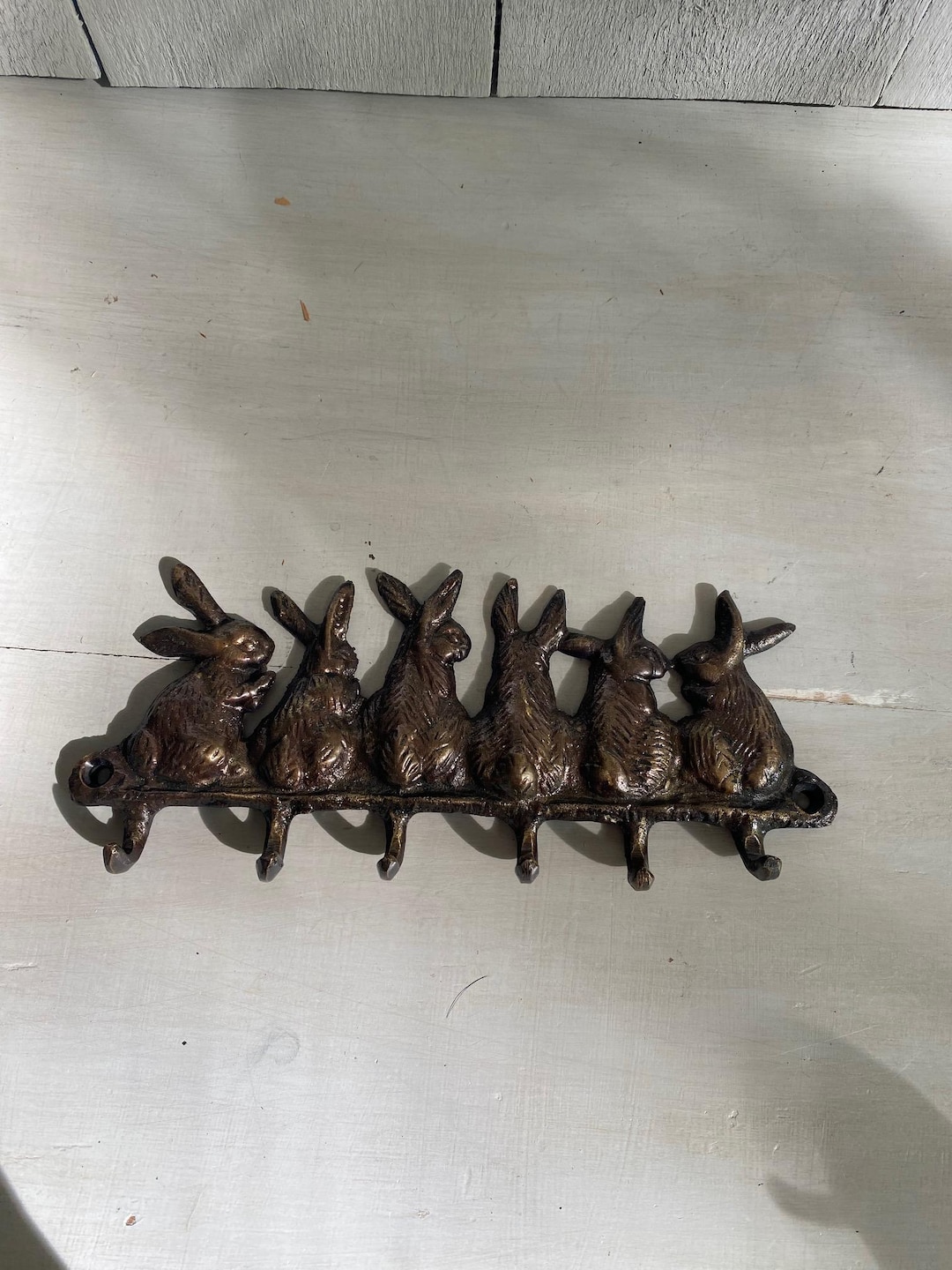 Bronze Bunny Key Rack - Etsy