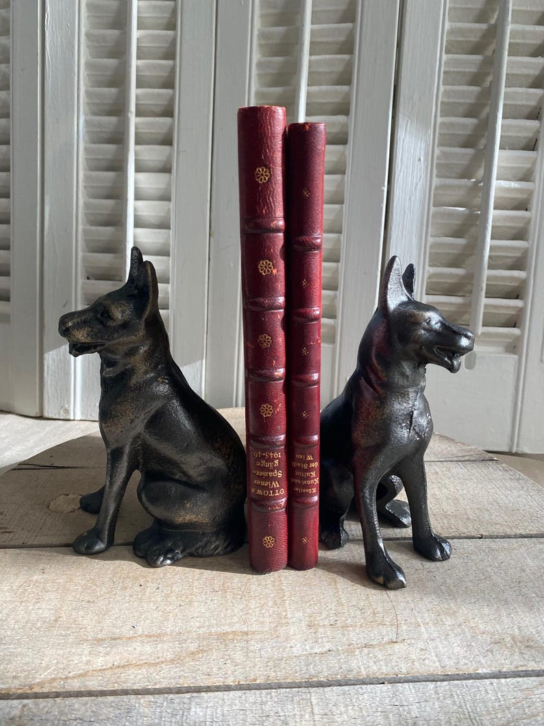 Vintage Casted German Shepherd Bookends ( Pair ) - Etsy