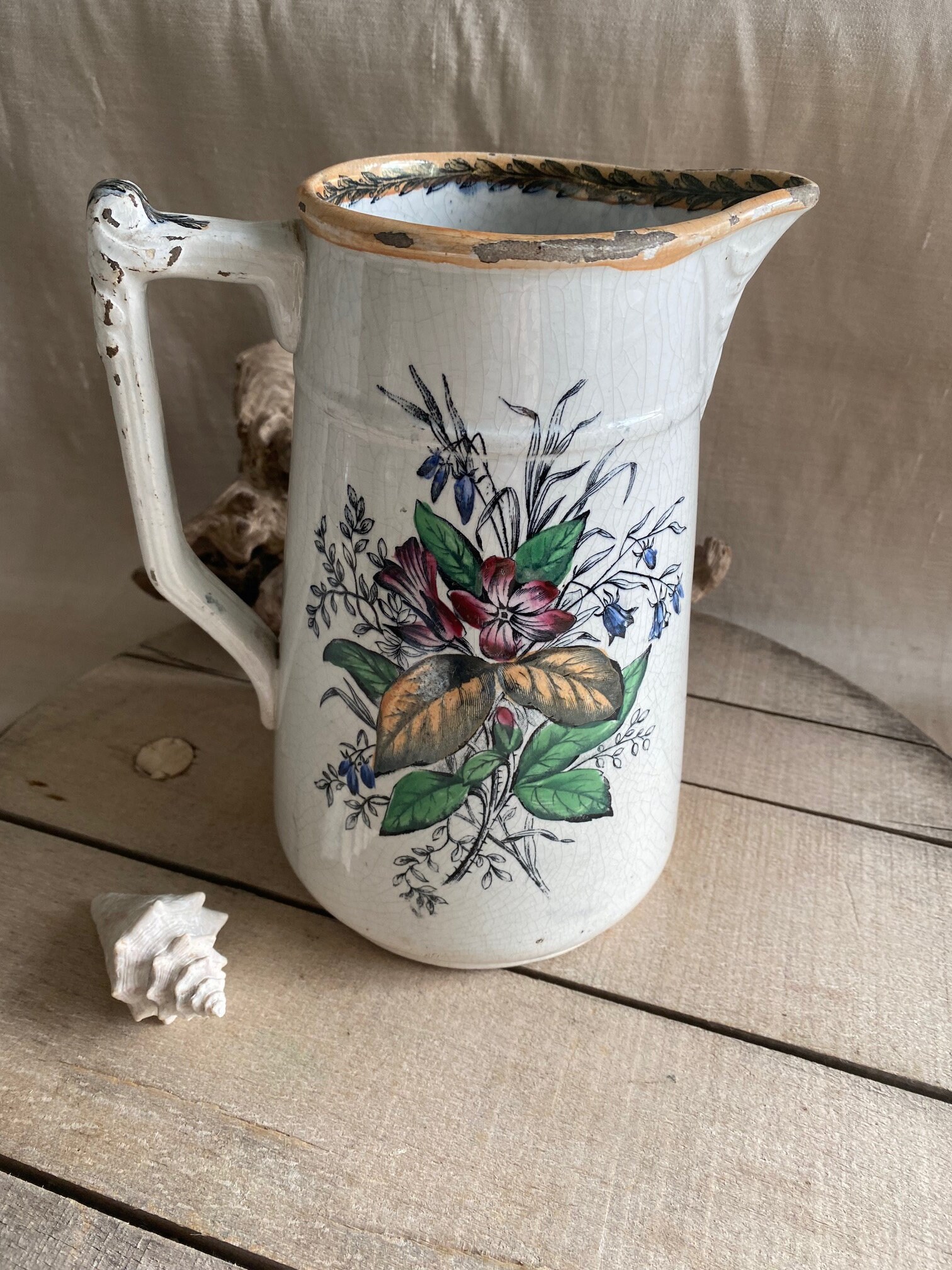 Vintage Lusterware Pitcher - Etsy
