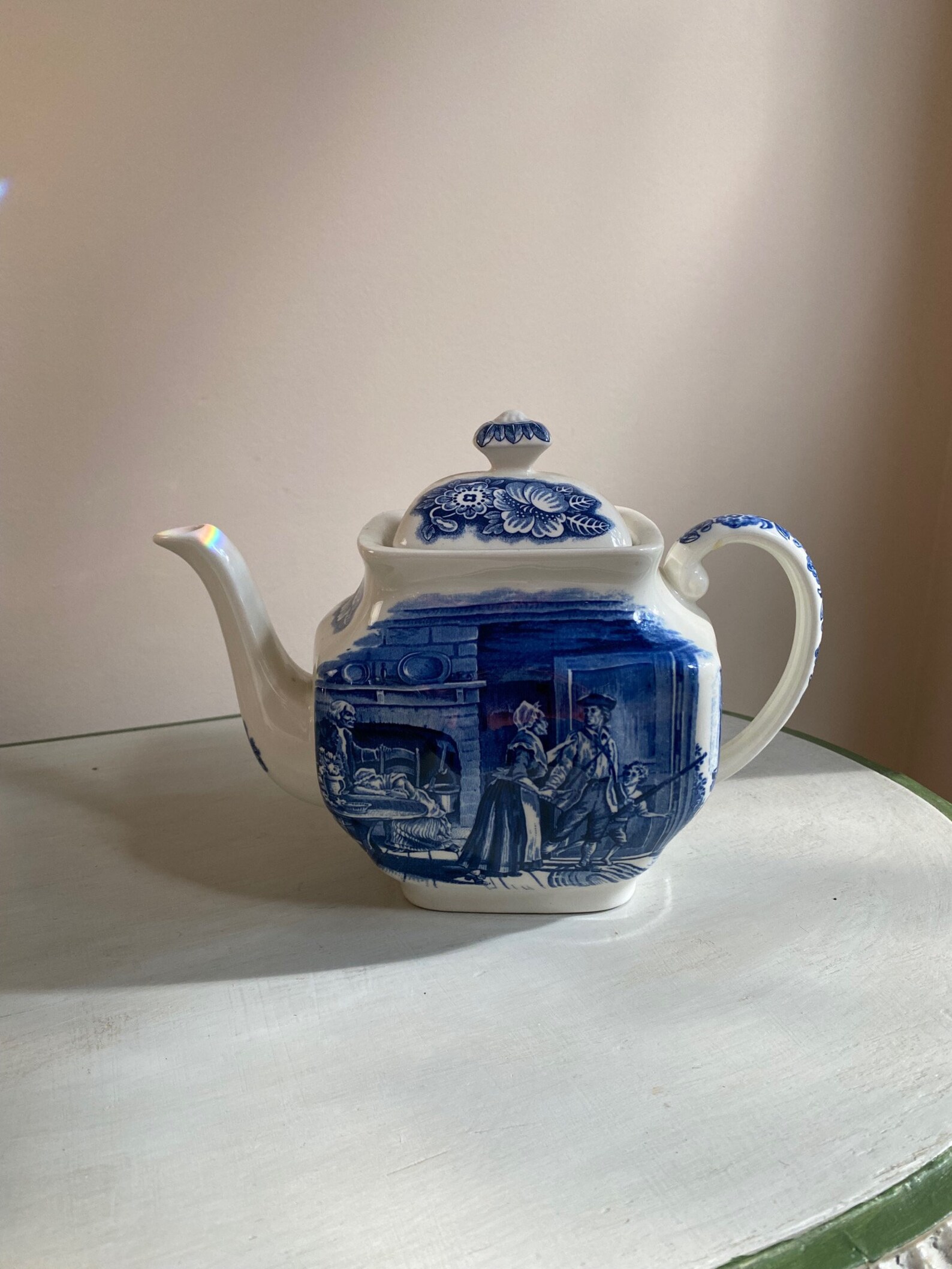 Vintage Liberty Blue Teapot 4 Cups - Etsy