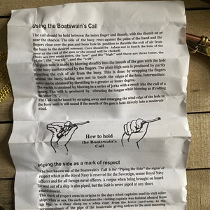 Bosun Call Whistle W/ Wooden Box - Etsy