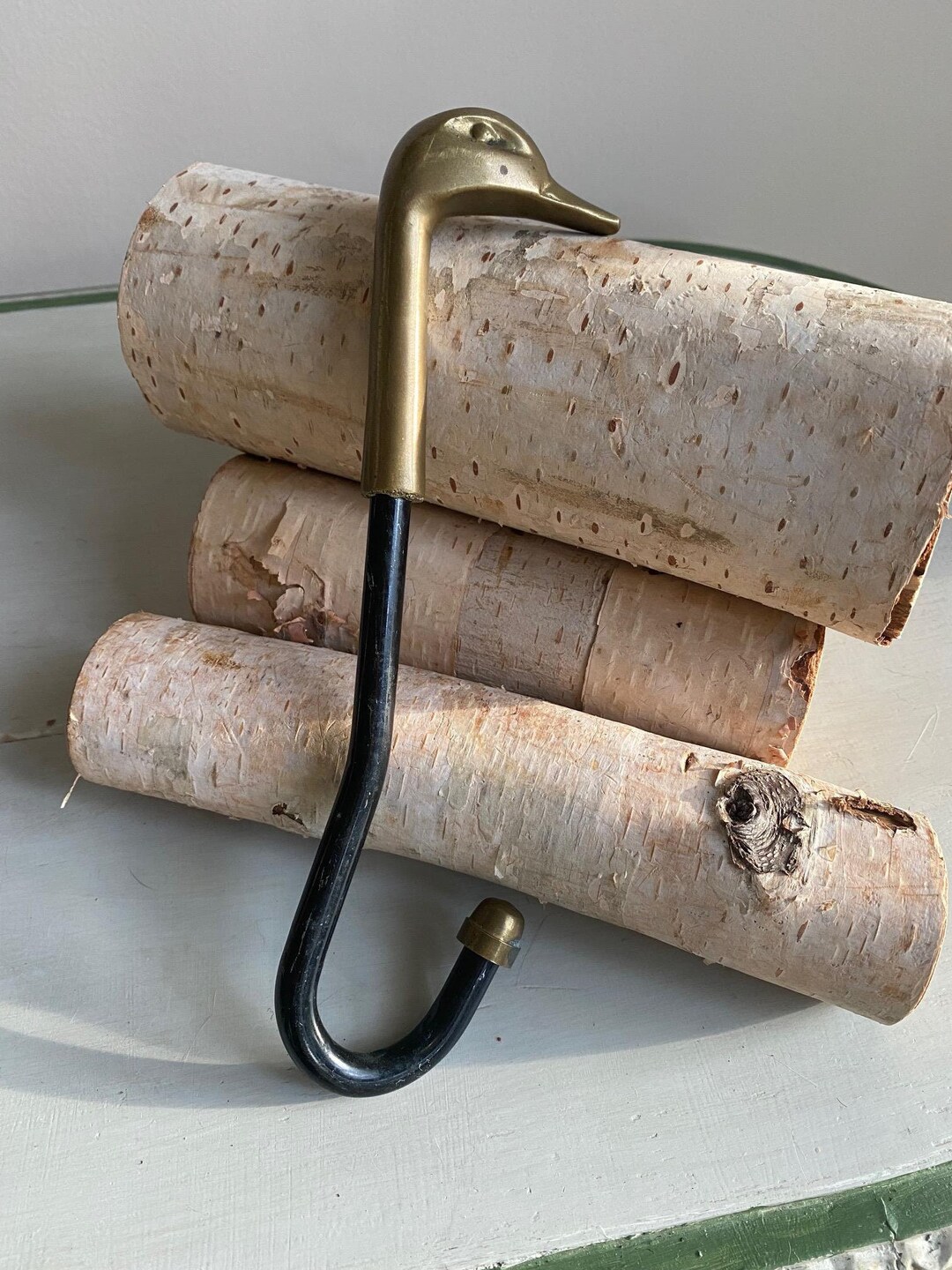 Fireplace Damper Pull Vintage Brass Duck - Etsy
