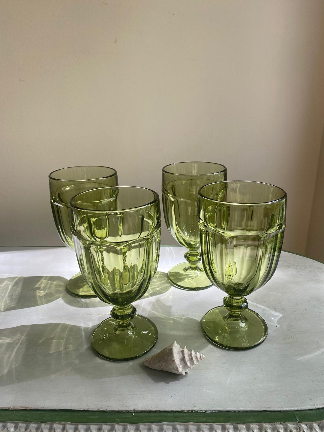 Vintage Libbey "gibraltar" Water Goblets ( Qty 4 ) - Etsy