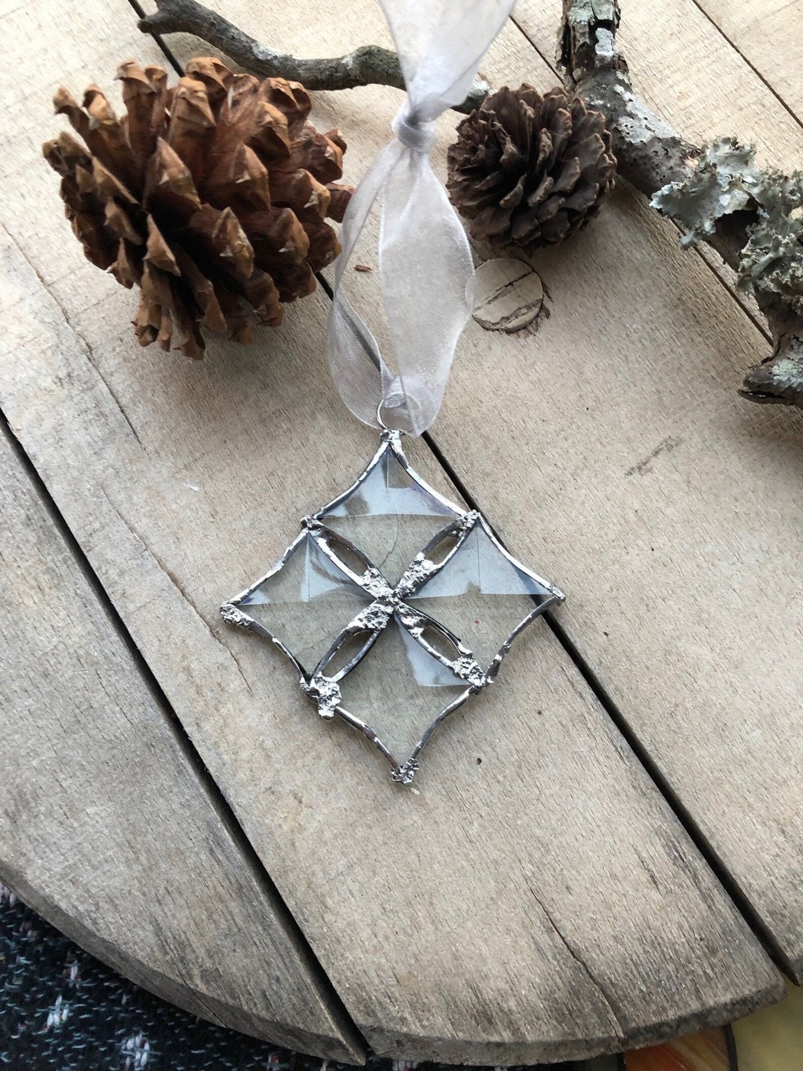 Beveled Snowflake | Etsy