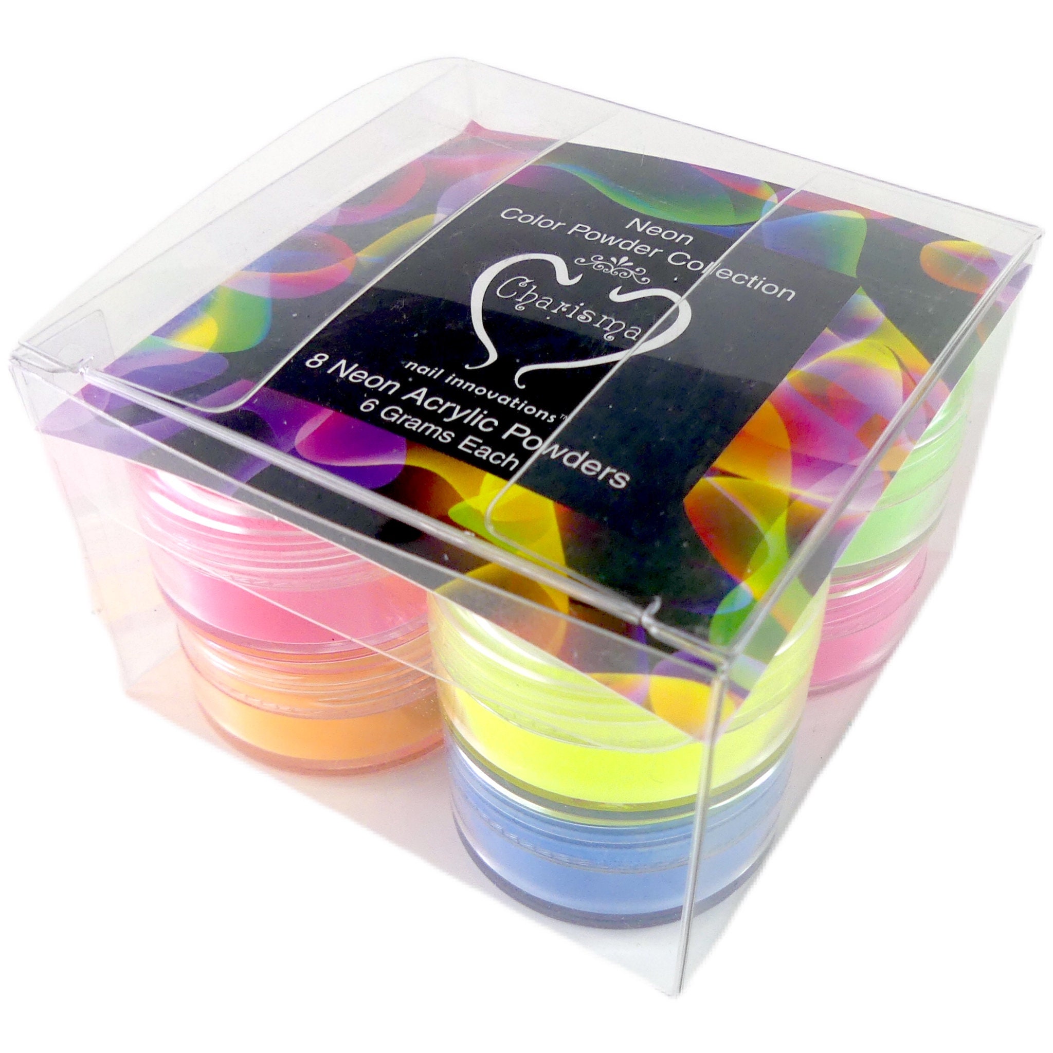 8 Piece NEON Acrylic Color Powder Kit by Charisma Nail - Etsy