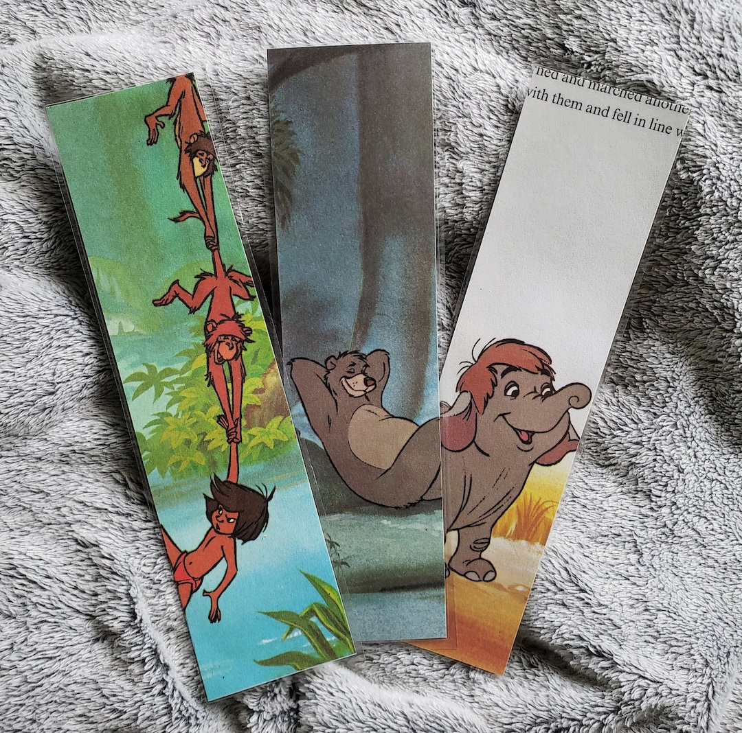 Jungle Book Repurposed Storybook Bookmarks - Etsy